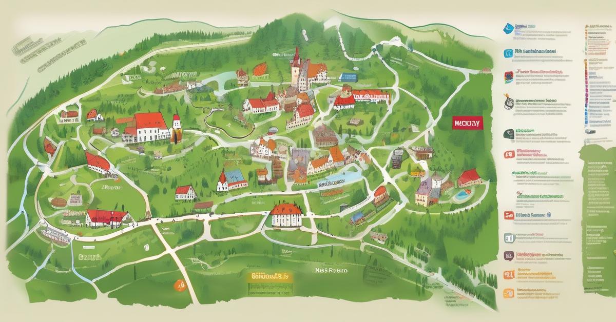 Muszyna mapa: Odkryj atrakcje regionu - TuMalopolska.pl